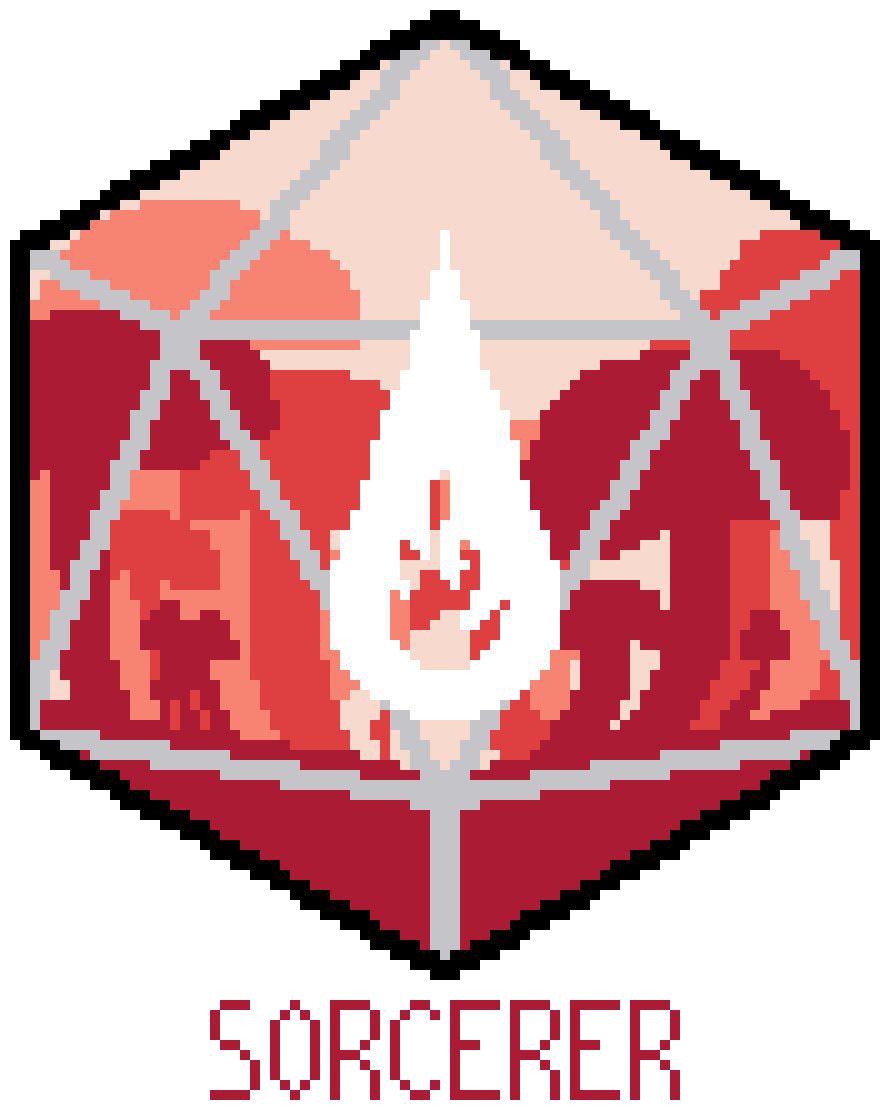 Sorcerer Dnd Class Symbol - Dungeons and Dragons - Cross Stitch PDF ...