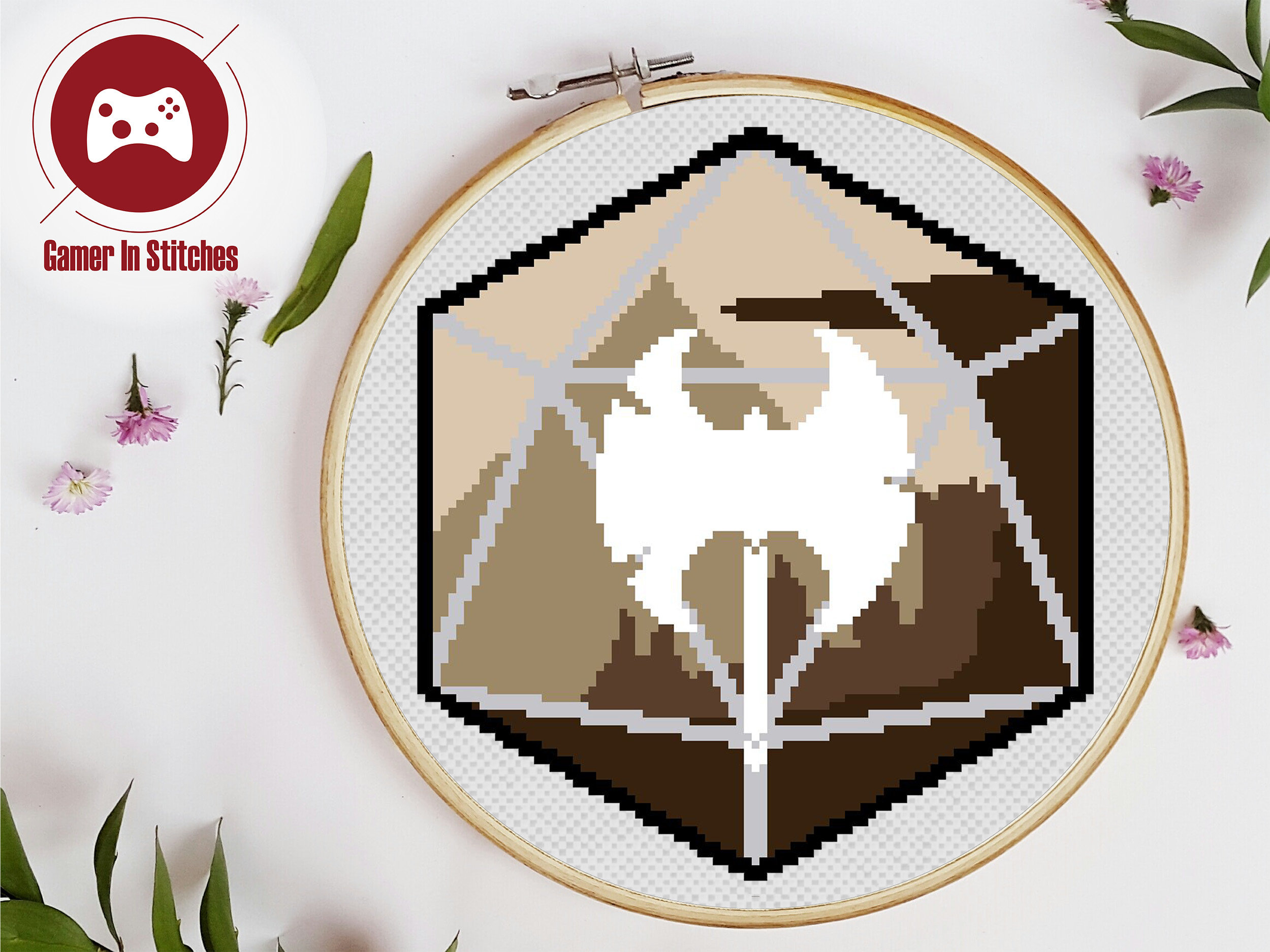 Barbarian Dnd Class Symbol - Dungeons and Dragons - Cross Stitch PDF ...