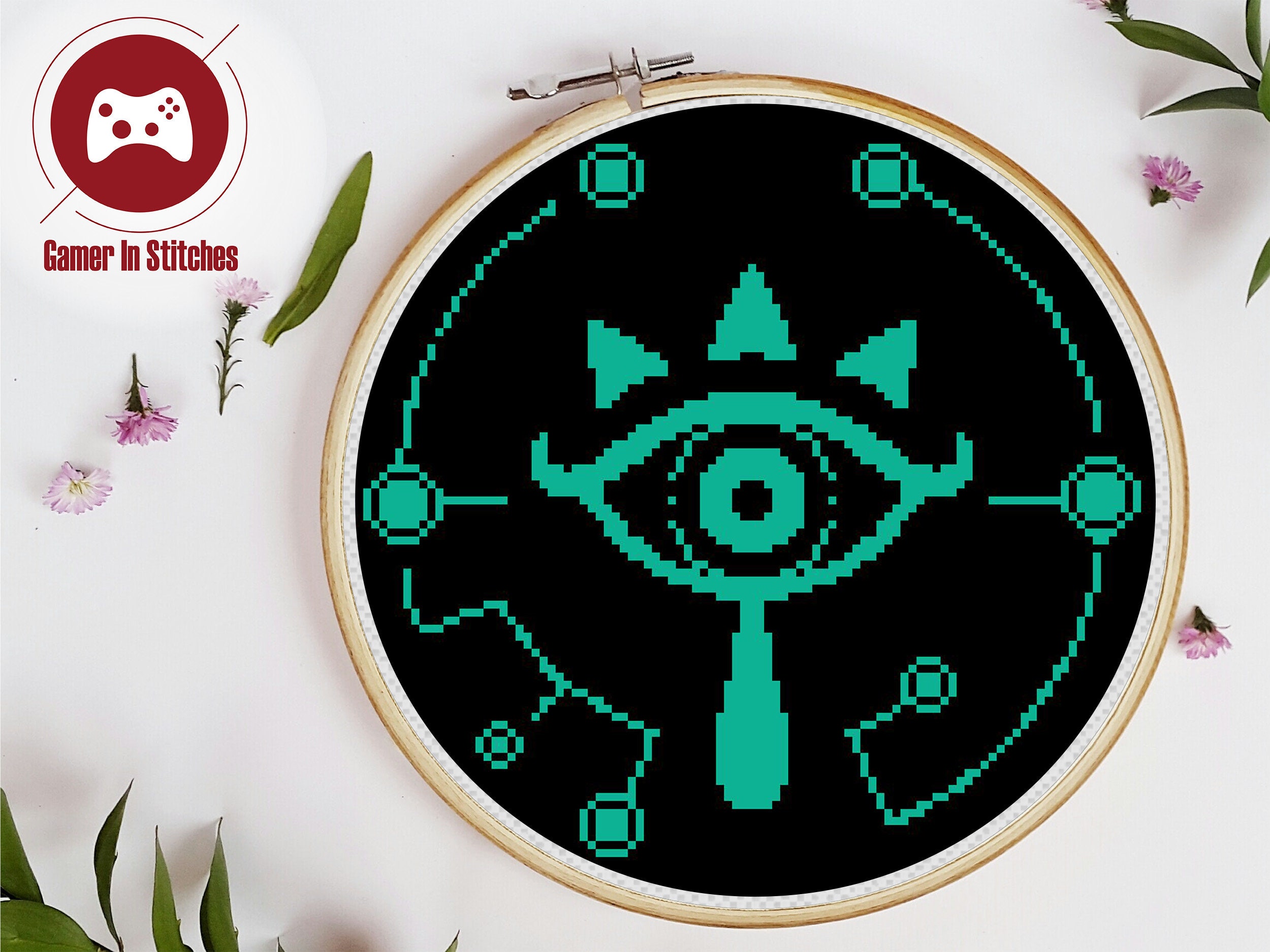 Sheikah Symbol Legend of Zelda 100 X 100 Cross Stitch PDF - Etsy