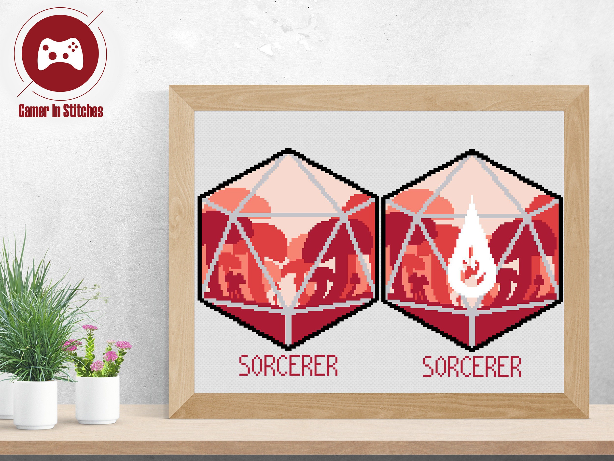 Sorcerer Dnd Class Symbol - Dungeons and Dragons - Cross Stitch PDF ...