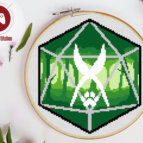 Dragon Dnd Cross Stitch Pattern PDF Digital Download - Etsy