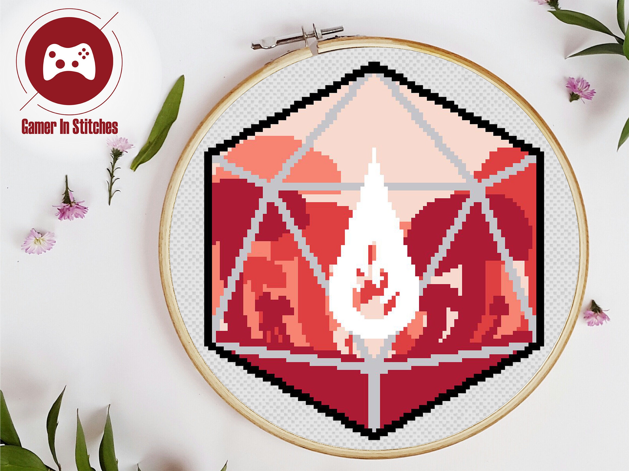 Sorcerer Dnd Class Symbol - Dungeons and Dragons - Cross Stitch PDF ...