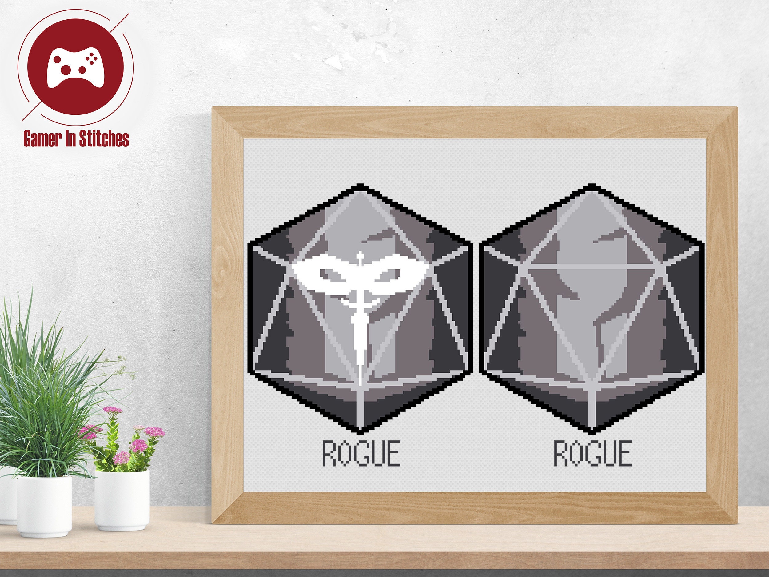Rogue Dnd Class Symbol - Dungeons and Dragons - Cross Stitch PDF ...