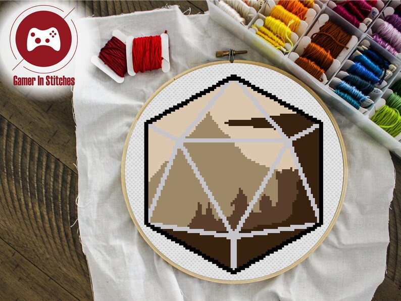 Barbarian Dnd Class Symbol - Dungeons and Dragons - Cross Stitch PDF ...