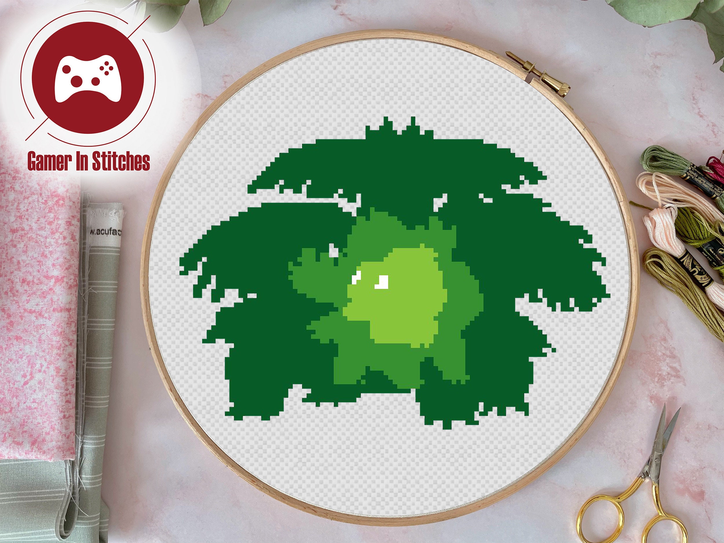 Bulbasaur Evolution Silhouette Cross Stitch PDF Pattern, Digital Design ...