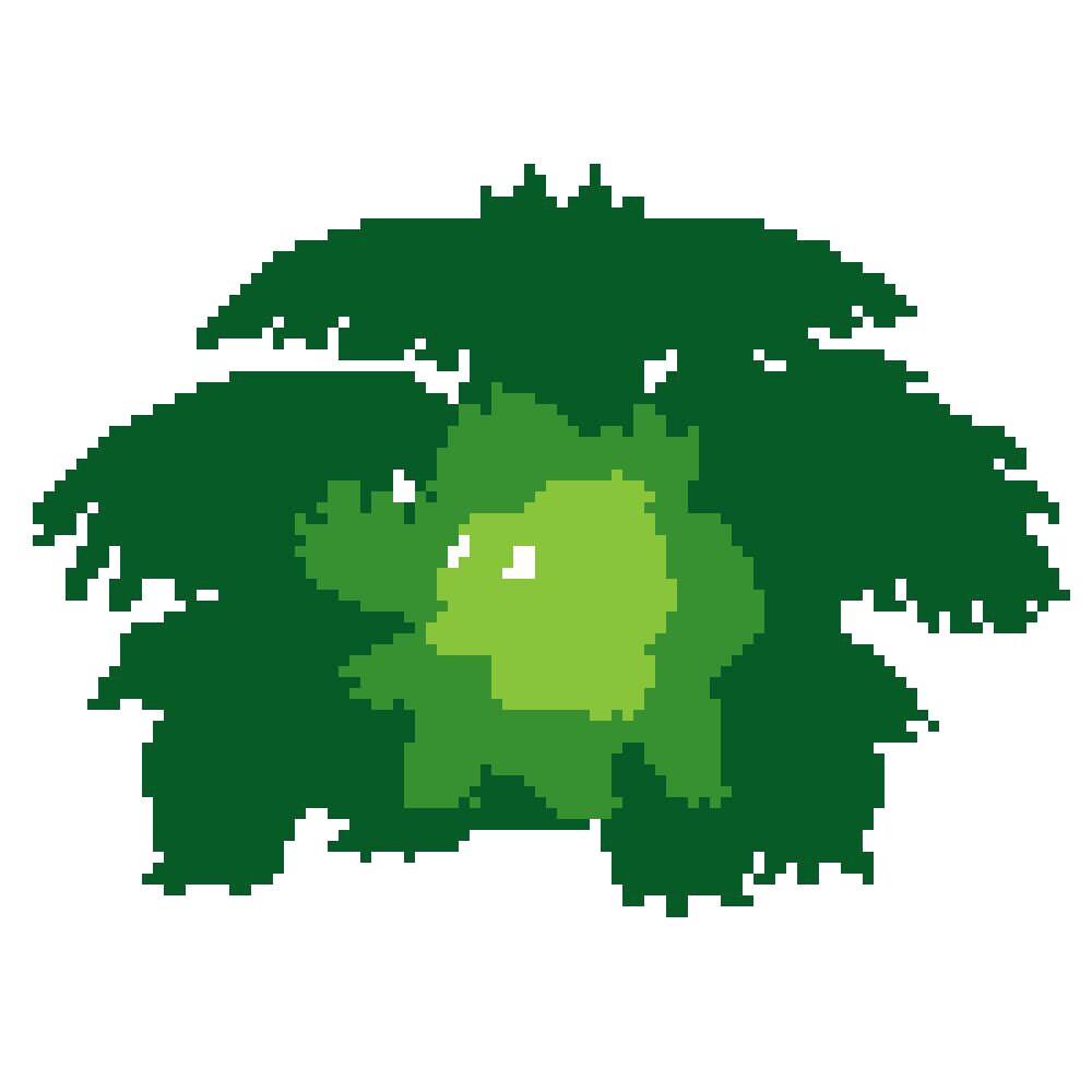 Bulbasaur Evolution Silhouette Cross Stitch PDF Pattern, Digital Design ...