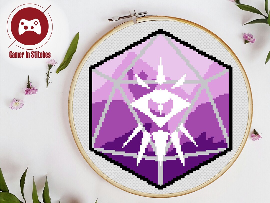 Warlock Dnd Class Symbol - Dungeons and Dragons - Cross Stitch PDF ...