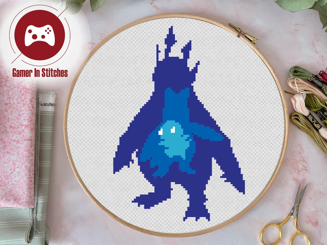 Piplup Evolution Silhouette - Cross Stitch PDF Pattern, Digital Design ...