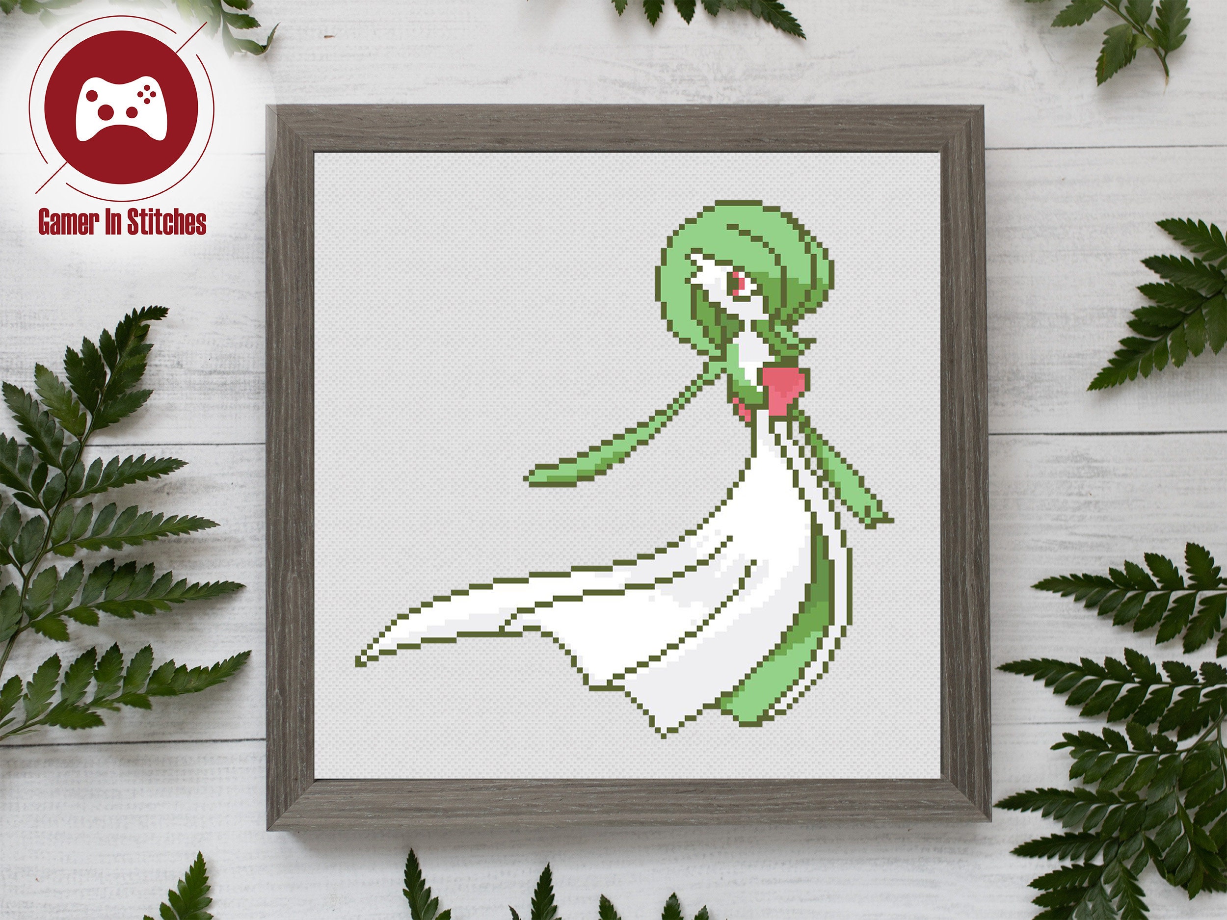 Gardevoir Pokemon Cross Stitch PDF Pattern, Digital Design - Etsy