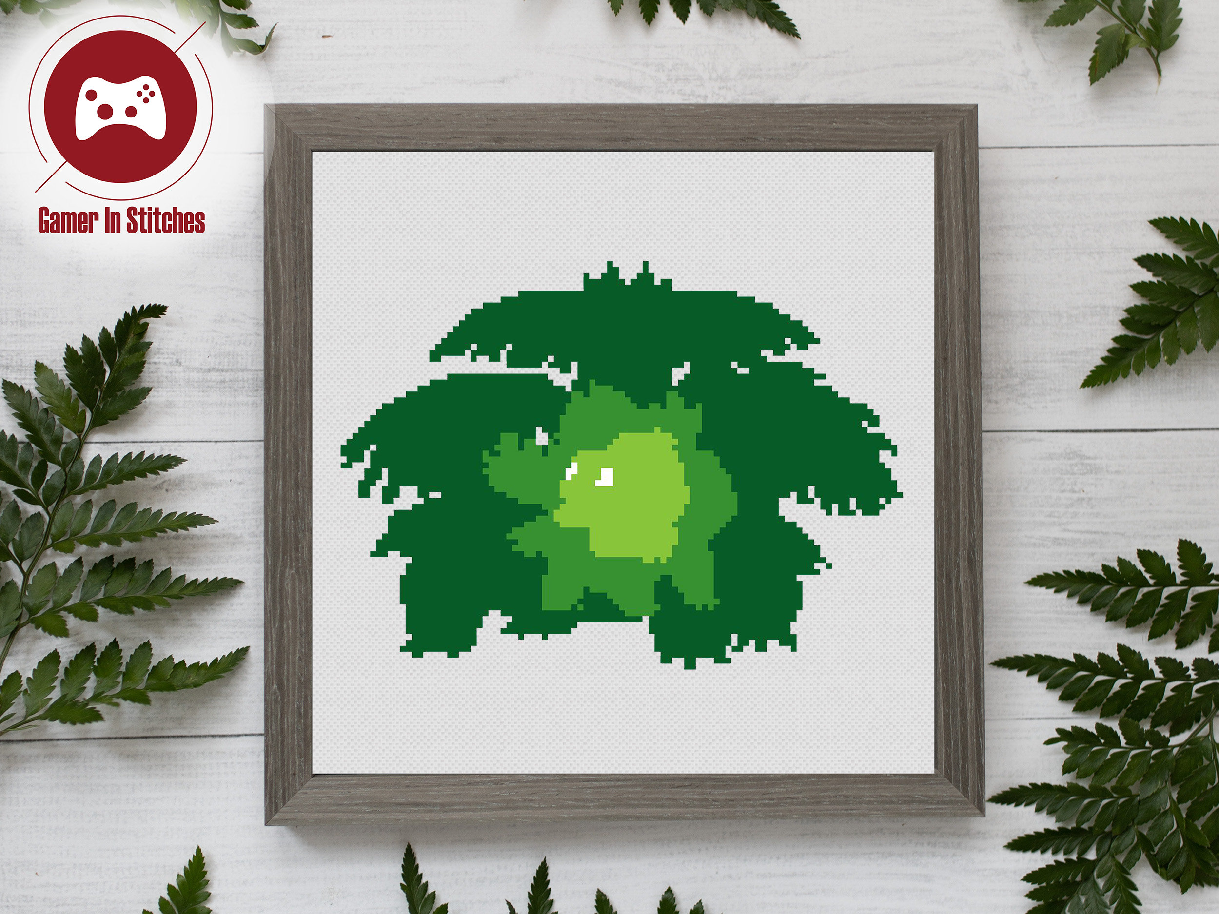 Bulbasaur Evolution Silhouette Cross Stitch PDF Pattern, Digital Design ...