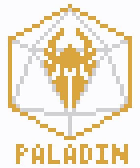 Paladin Class Symbol Dungeons and Dragons Digital Cross - Etsy
