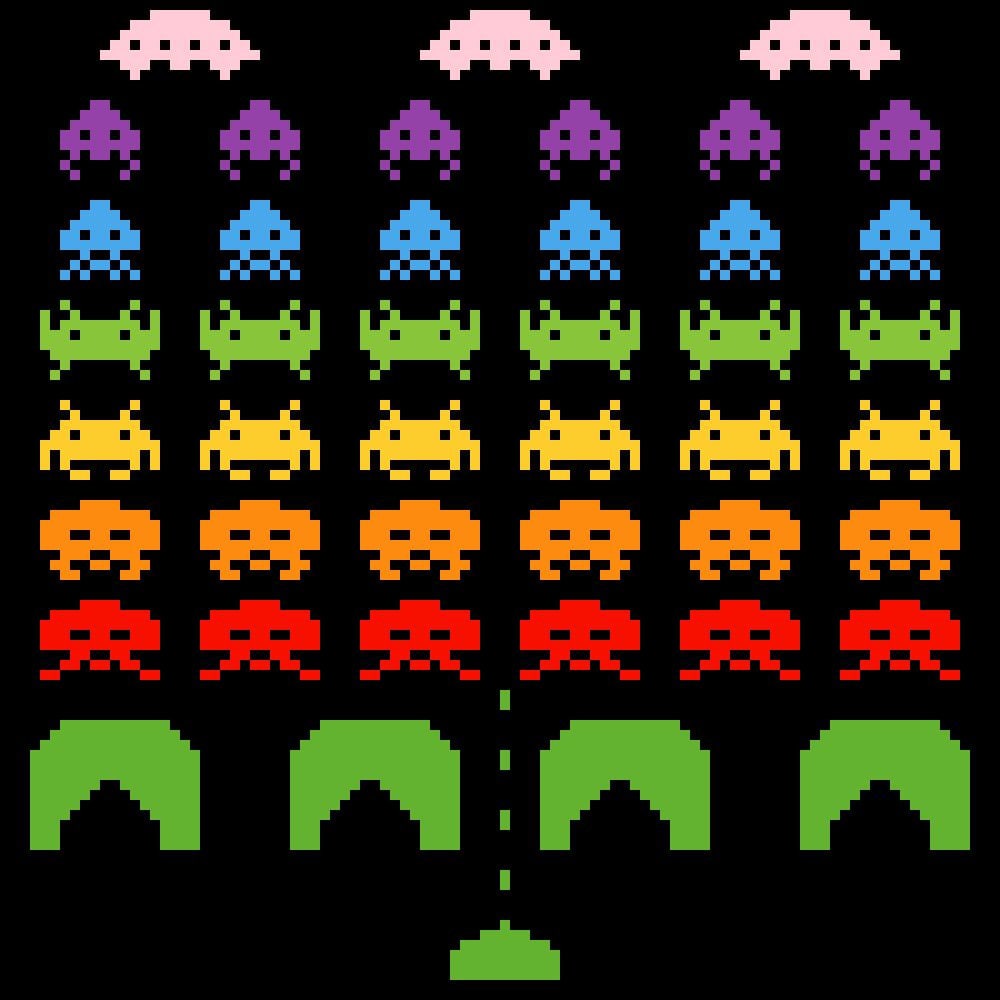 Space Invaders - Cross Stitch PDF Pattern, Digital Design - Etsy