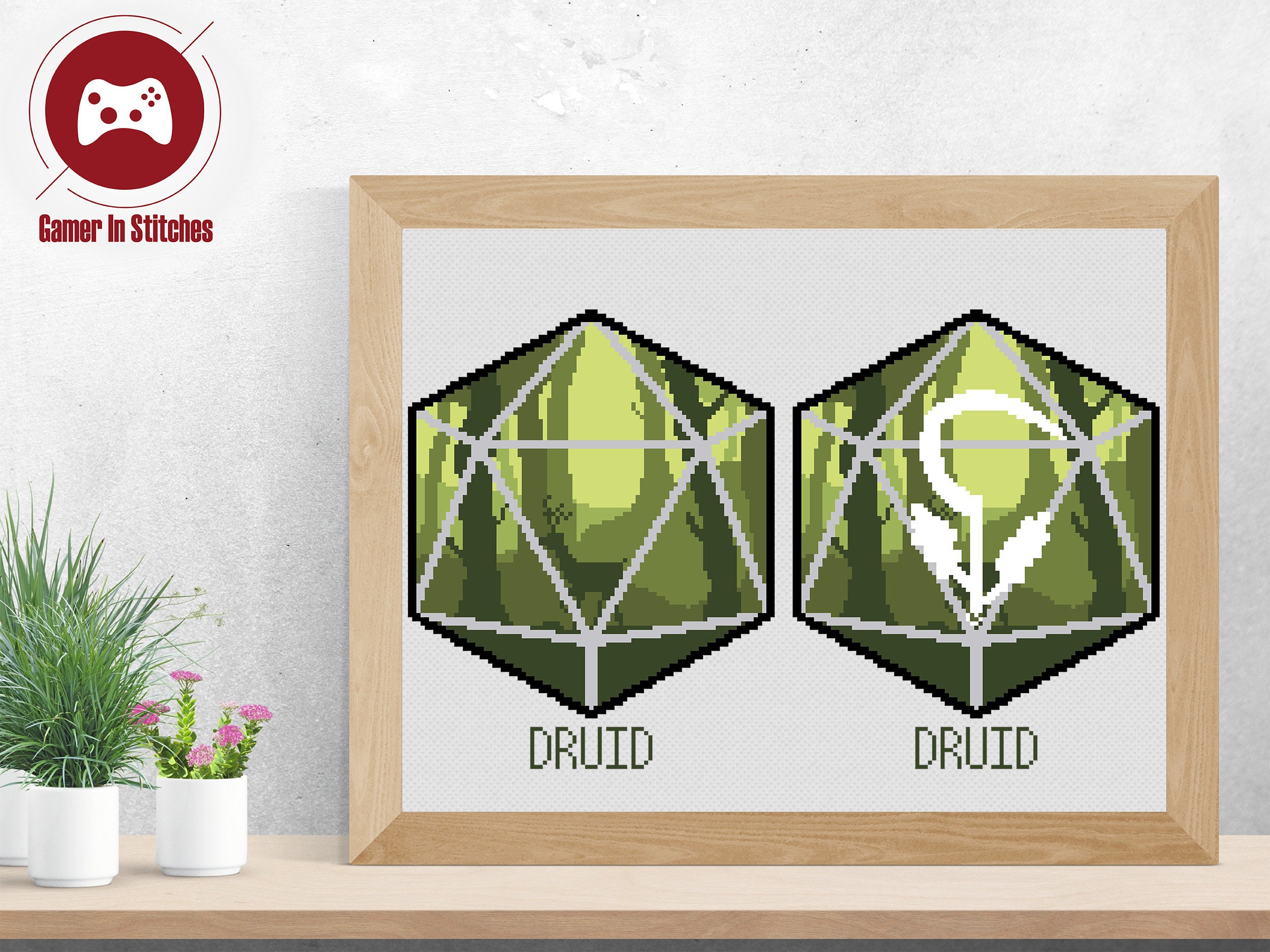 Druid Dnd Class Symbol Dungeons and Dragons Cross Stitch - Etsy