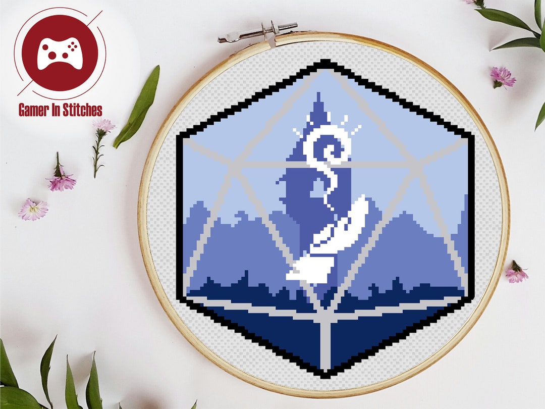 Wizard Dnd Class Symbol Dungeons and Dragons Cross Stitch - Etsy