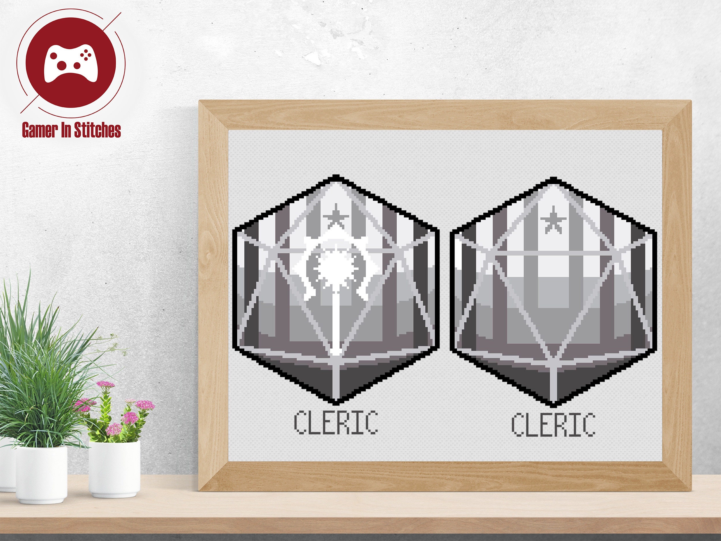Cleric Dnd Class Symbol - Dungeons and Dragons - Cross Stitch PDF ...