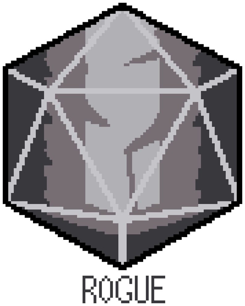 Rogue Dnd Class Symbol - Dungeons and Dragons - Cross Stitch PDF ...