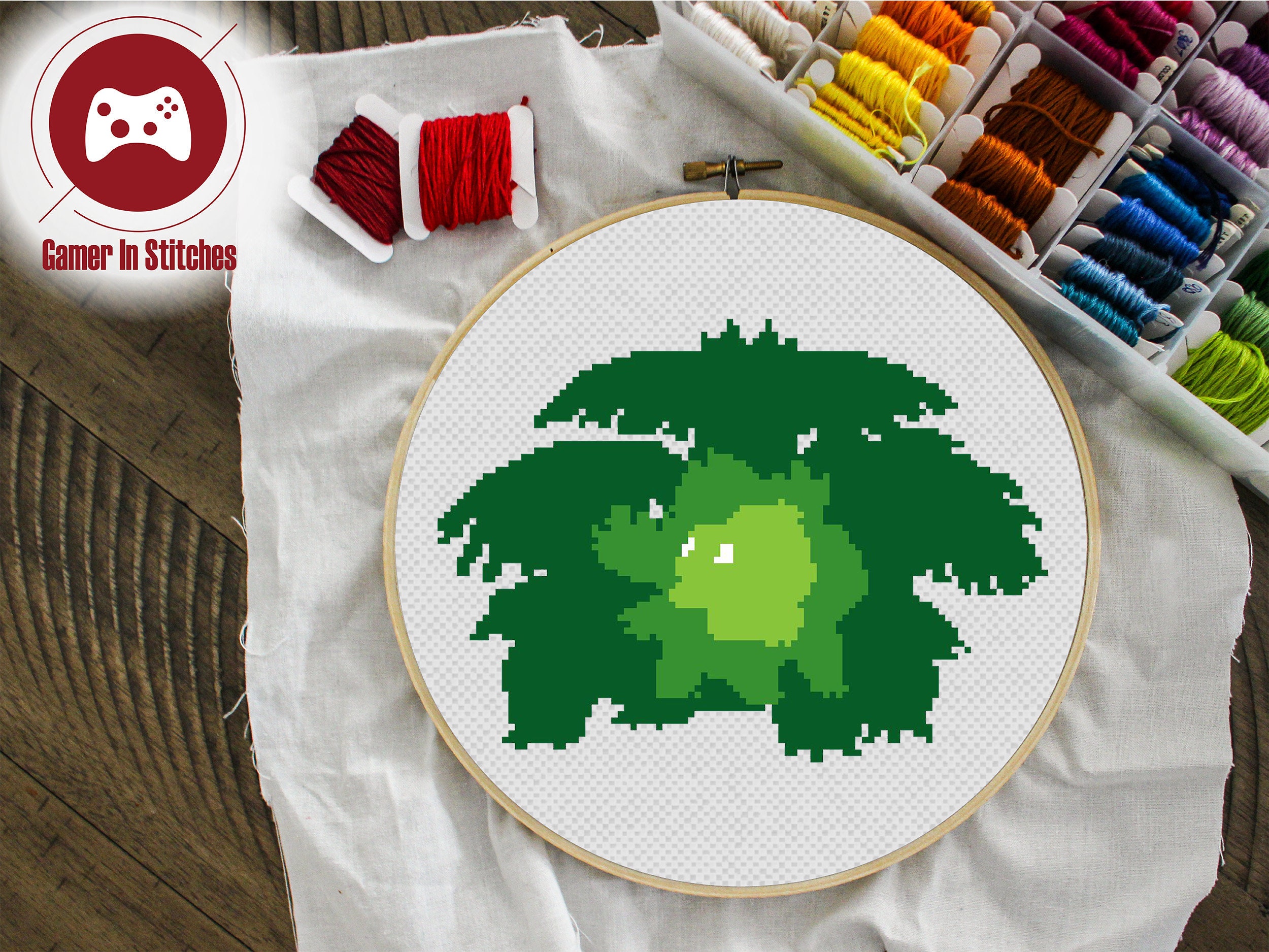 Bulbasaur Evolution Silhouette Cross Stitch PDF Pattern, Digital Design ...