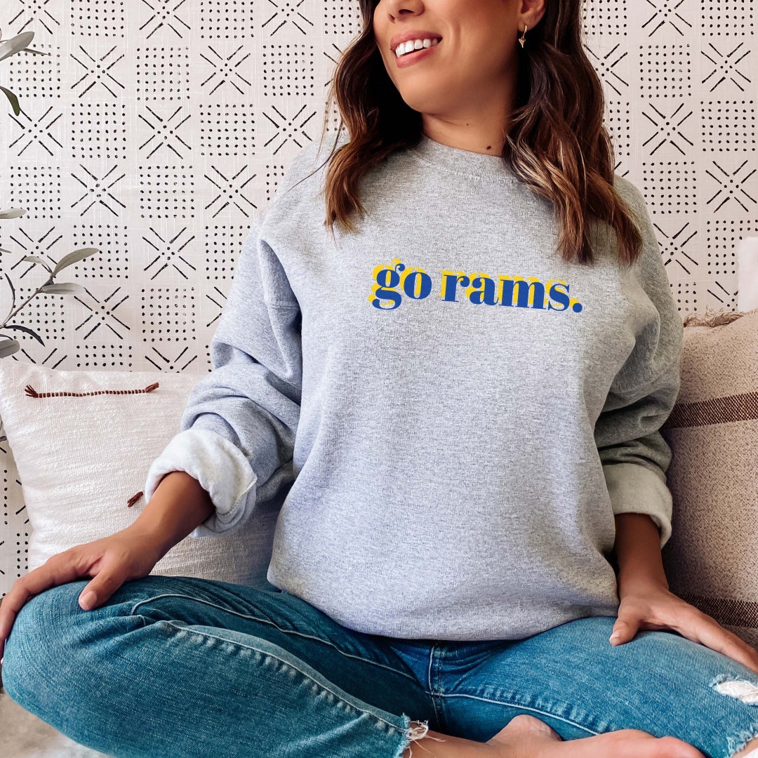 LA Football Sweatshirt. Rams Sweatshirt. Football Crewneck. Los Angeles ...