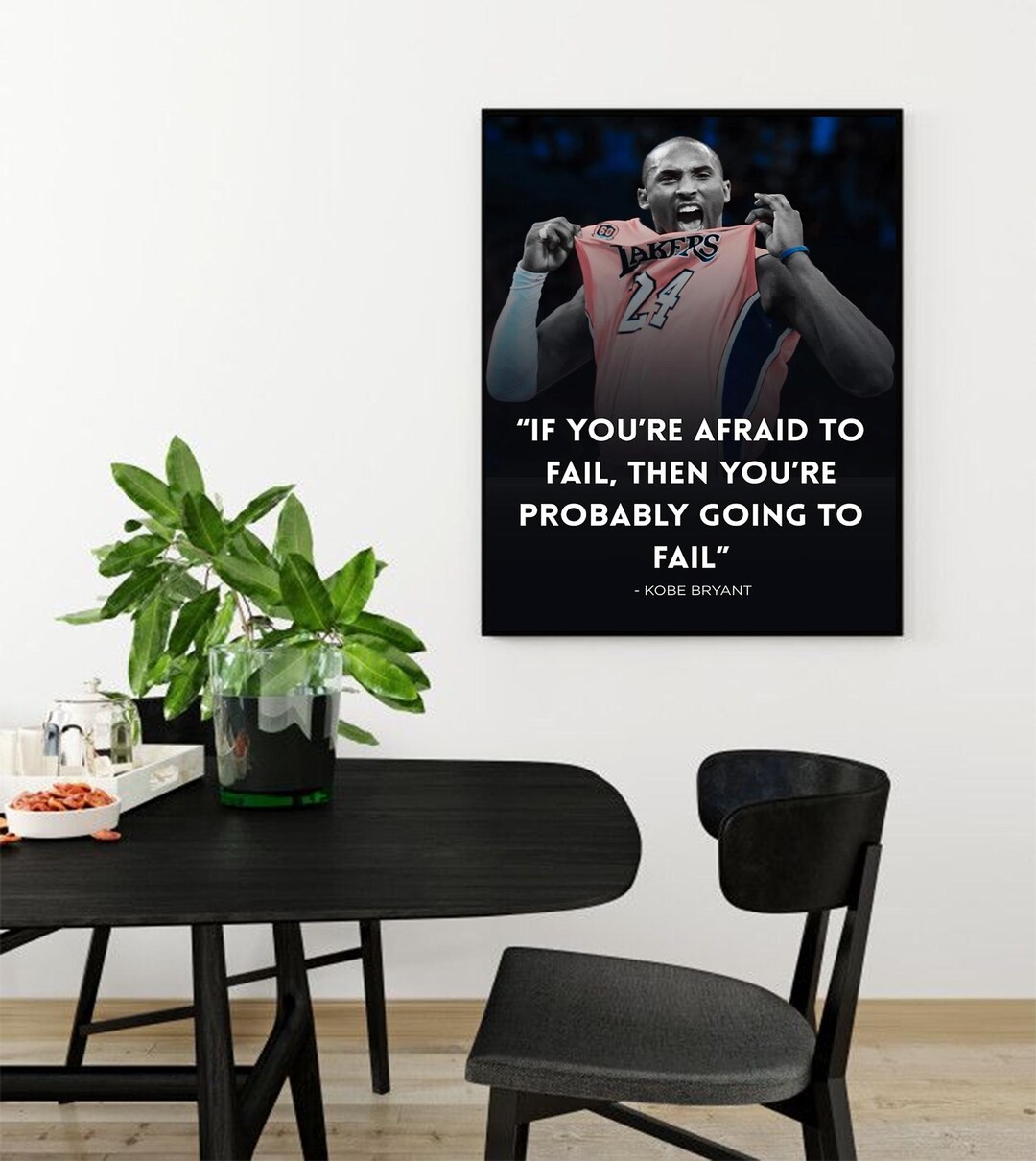 Kobe Bryant Inspirational Quote Poster - Etsy