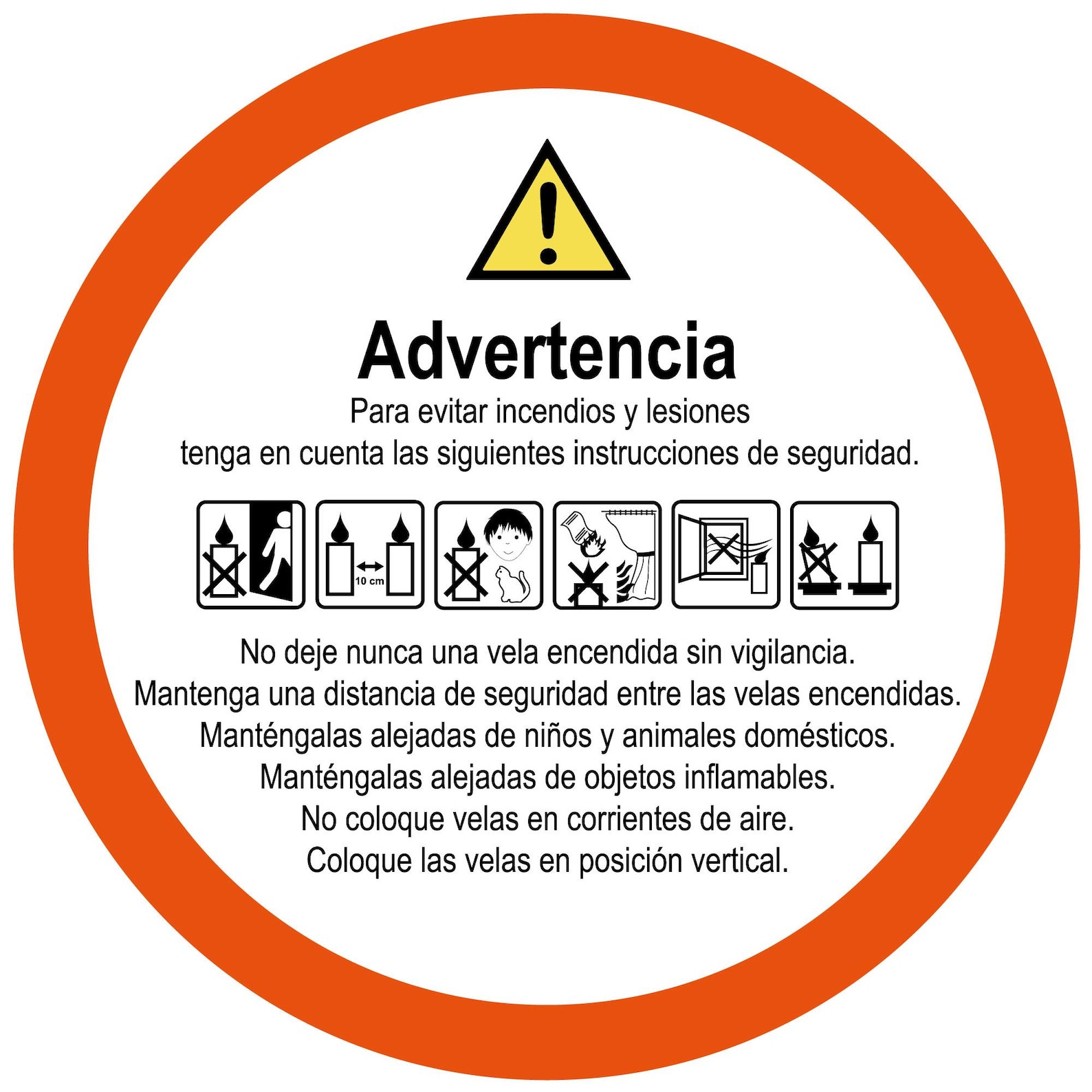 Warning Labels in Spanish and English for Candles | Scalable and ...