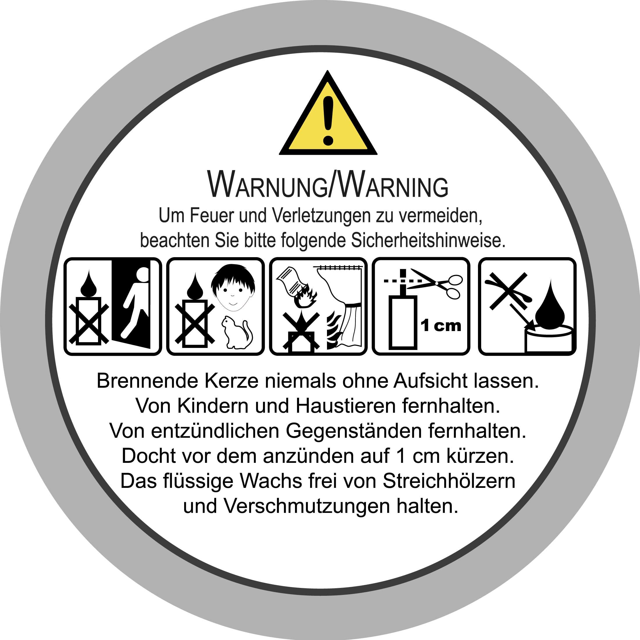 Set of Warnings and Labels for Candles - Etsy