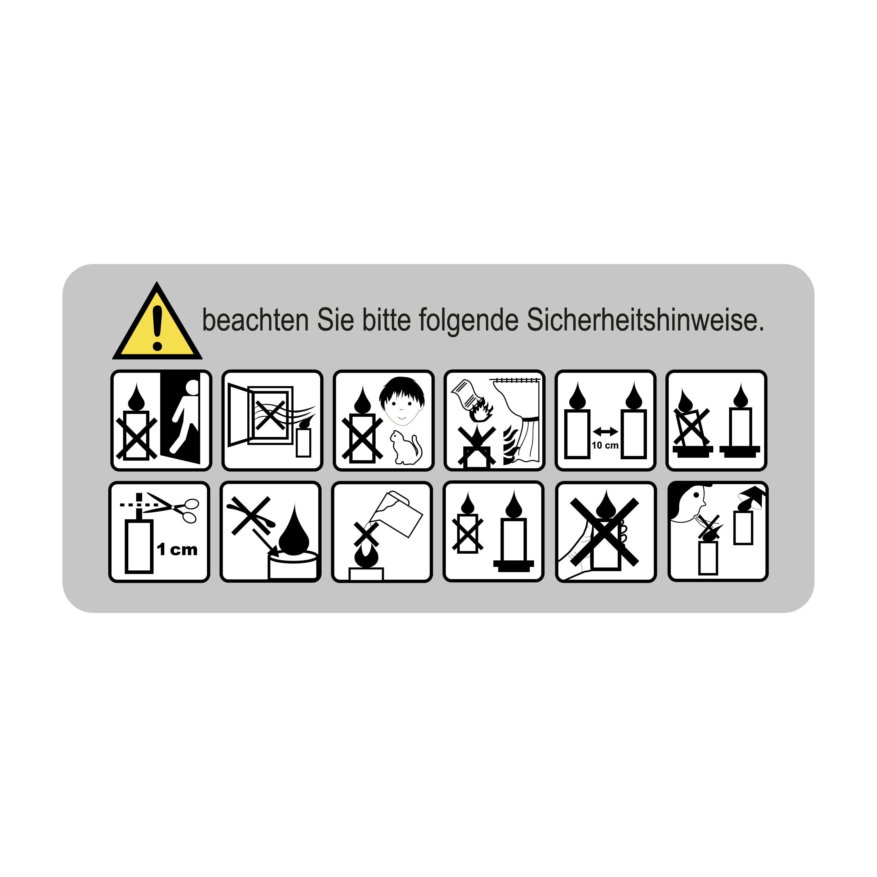 Set aus Warnhinweisen und Etiketten für Kerzen - Etsy.de