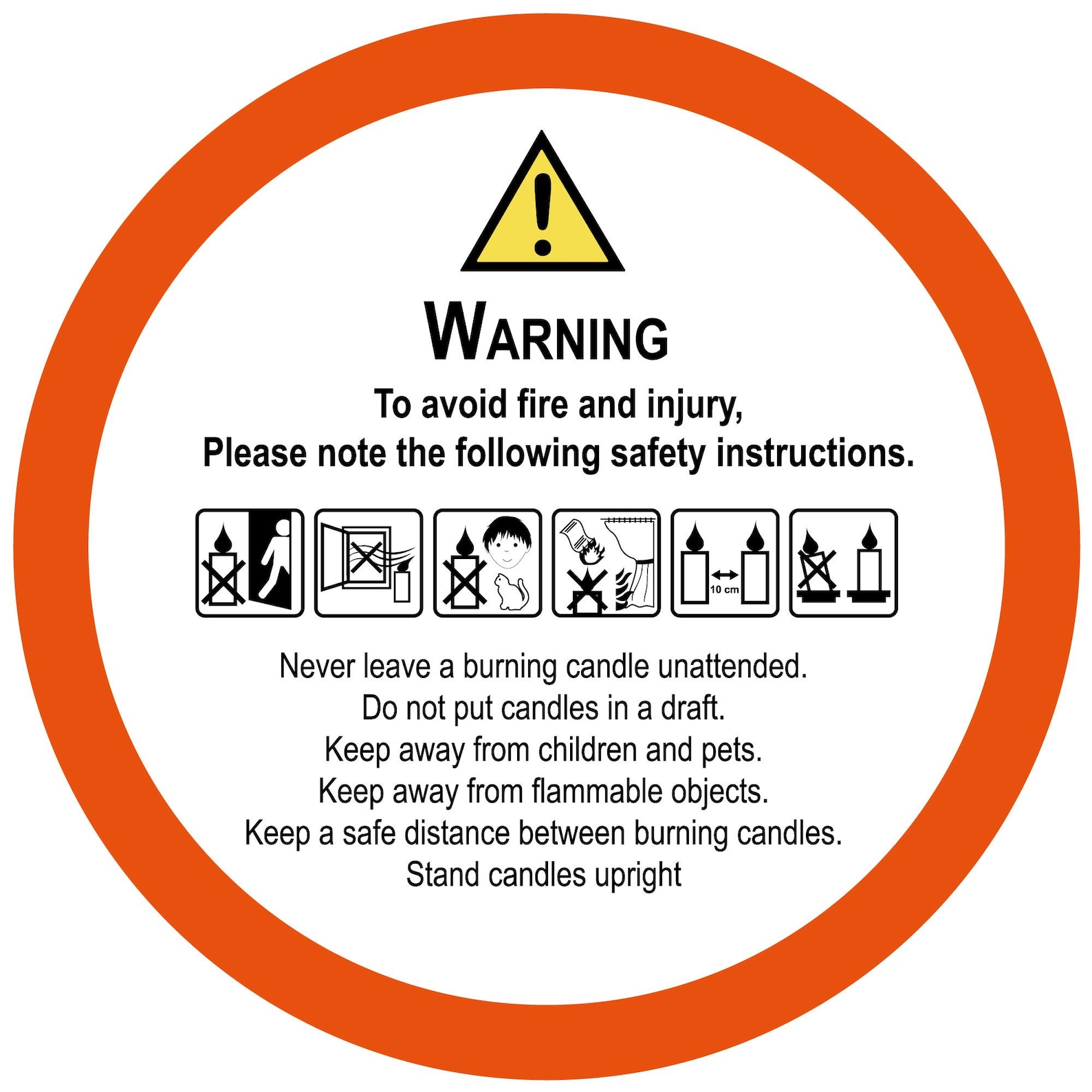 Warning Labels in Spanish and English for Candles | Scalable and ...