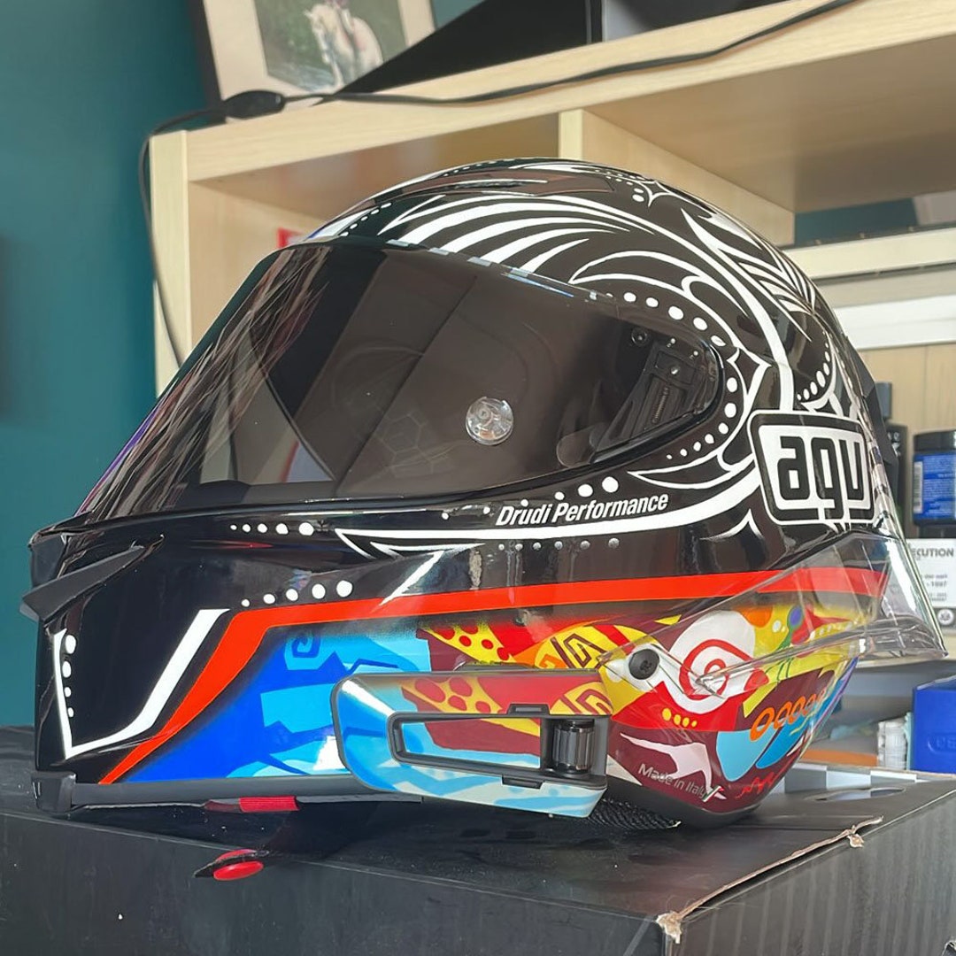 For CARDO Packtalk Edge Neo Wrap Skin Sticker Match Helmet Pattern ...