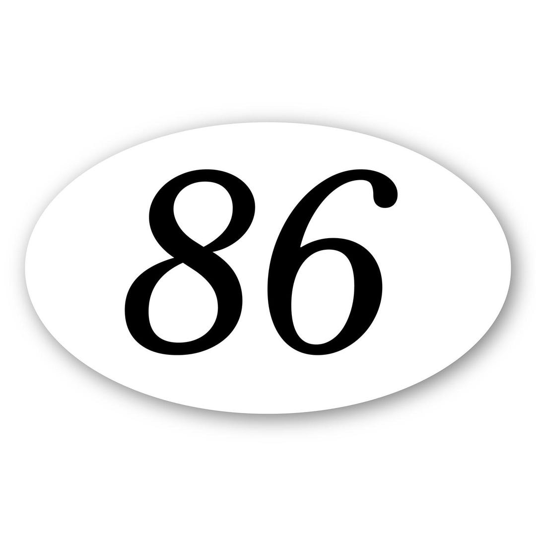 Personalized Oval Race Number Oval Decals – Set of 2 Car or Autocross ...