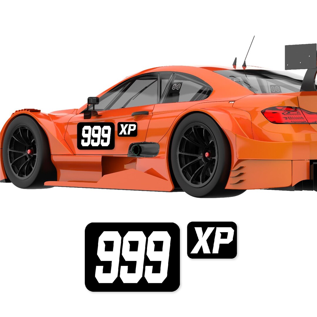 Custom SCCA Racing Car Number Decal – Class Sticker Magnet, 2 Sets - Etsy