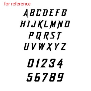 1 Piece Custom Autocross Car Racing Numbers Sticker Vinyl Race Decal 6 ...