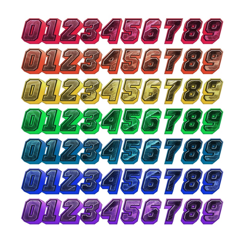 Custom Motorcycle Racing Number Sticker, Weatherproof Decal - Etsy