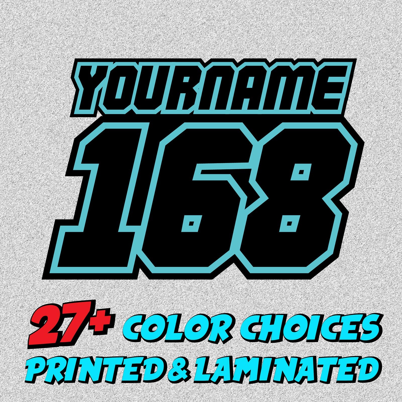 Custom Motorcycle Racing Number Decal Sticker (1pc.) - Etsy