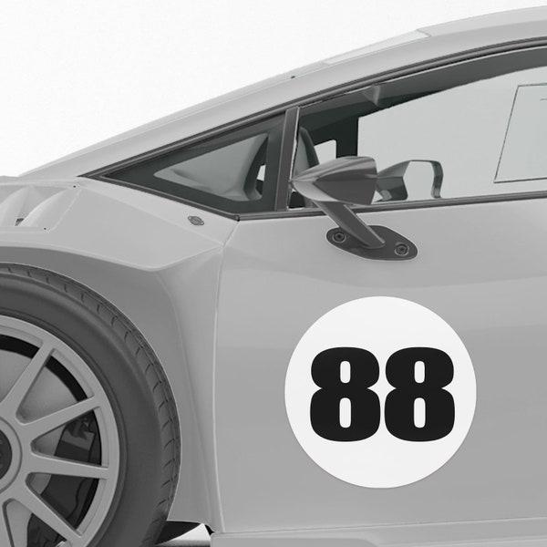 Black Number 2 Sticker - Etsy