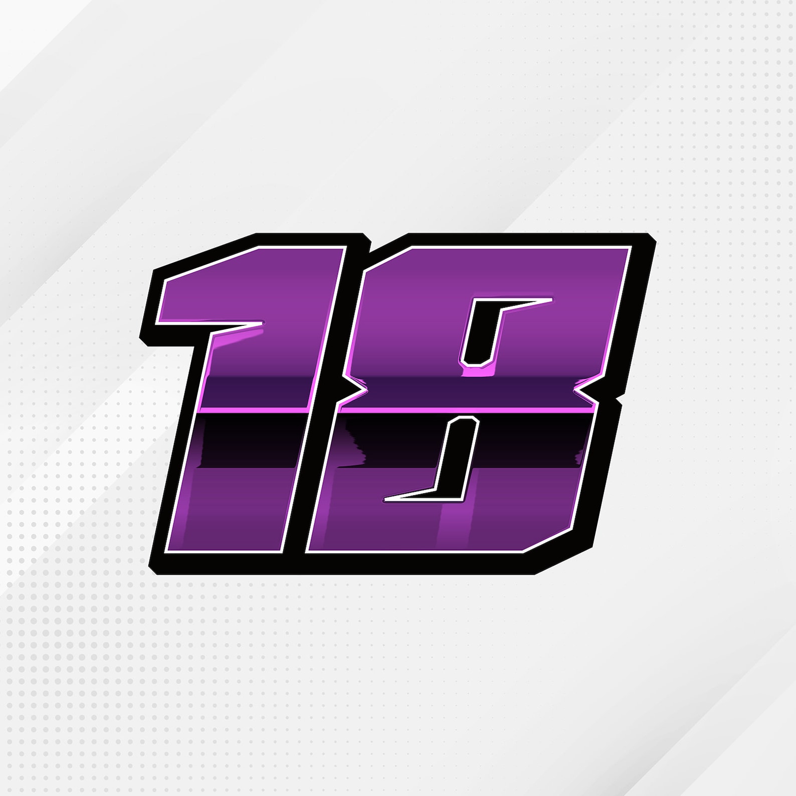 Custom Racing Number Decals - Track Day Dirt Bike Stickers (1 Piece) - Etsy