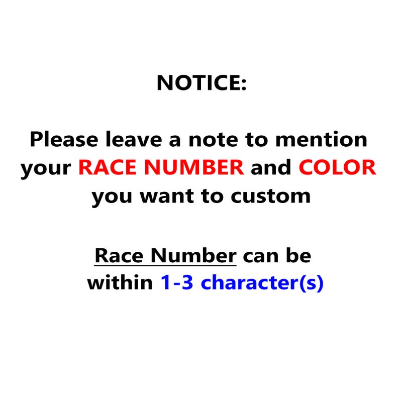 Custom Race Number Stickers, Carbon Fiber Style, MX, Car (3 Pieces) - Etsy