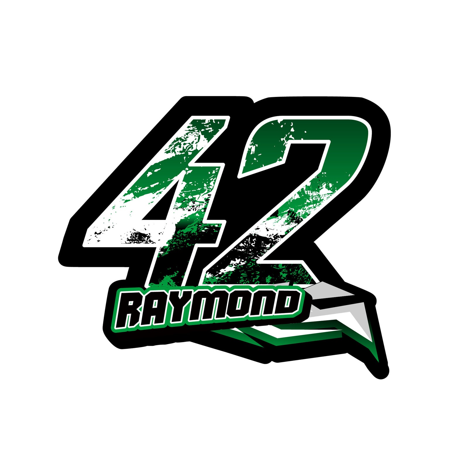Custom Race Car Number Decal - Autocross Vinyl Sticker - Etsy