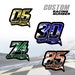 Custom Race Car Number Decal - Autocross Vinyl Sticker - Etsy