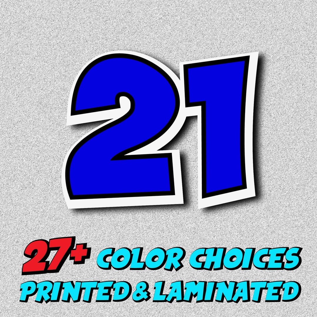 1pc Custom Motorcycle Racing Number Stickers MX Decal High Speed for ...