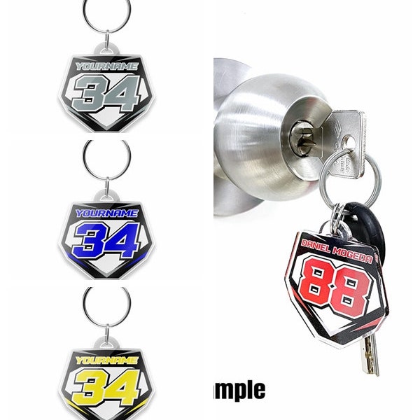 Custom Key Chain Number Plate - Etsy