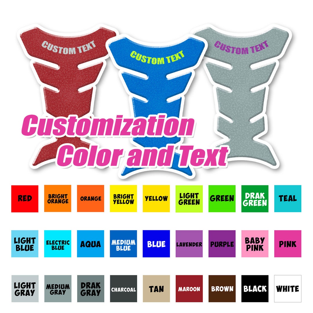 Custom Tank Protectors Motorcycle Tank Pad Fish Bone Gas Tank Pad ...