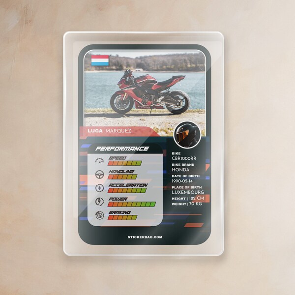 Motorcycle Card Holder - Etsy