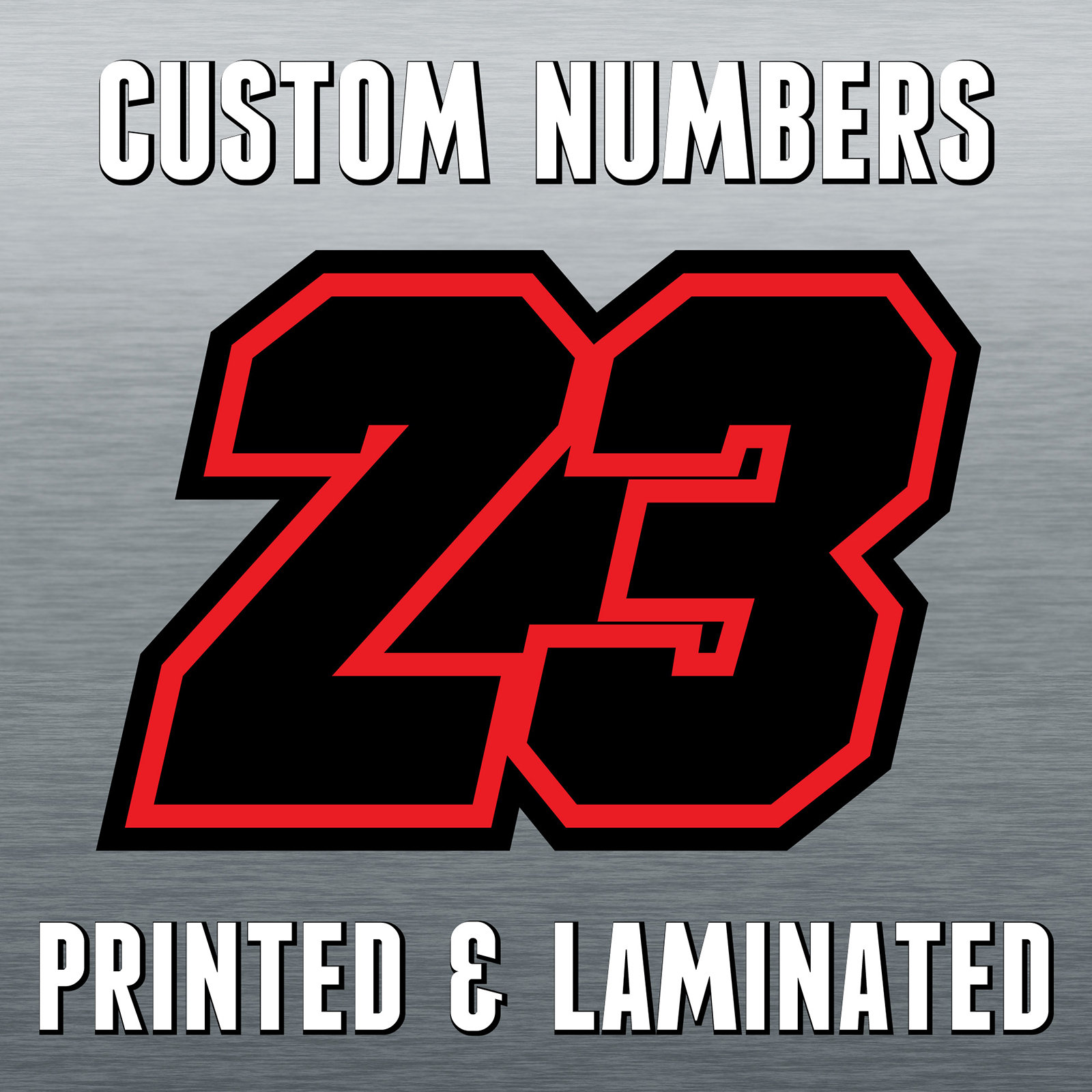 Custom Motorcycle Racing Number Decal, Motocross Sticker - Etsy