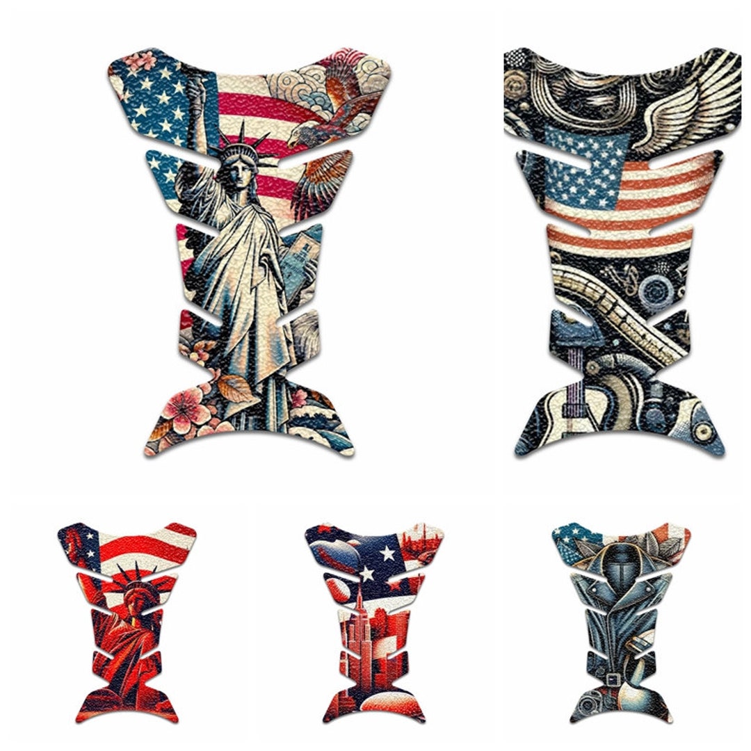 Tank Protectors Motorcycle Tank Pad Fish Bone Gas Tank Pad Protector ...