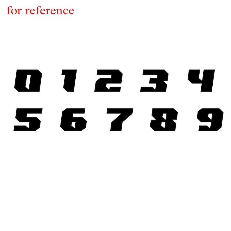 Custom Race Number Stickers, Motocross Decals (3 Pieces) - Etsy