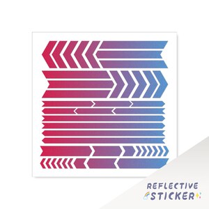 Reflective Helmet Sticker Bicycle Frame Sticker Decals Cut Graphic ...