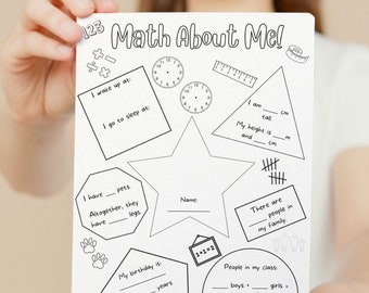 Math About Me Poster - Etsy