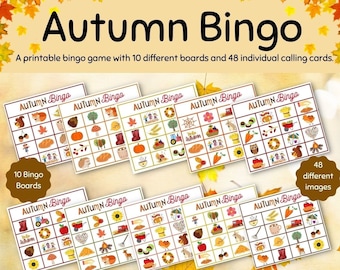 Autumn Bingo - Etsy