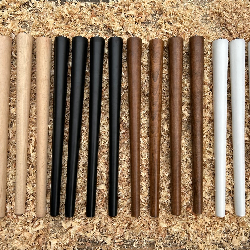 Wooden Table Leg Handmade - Etsy