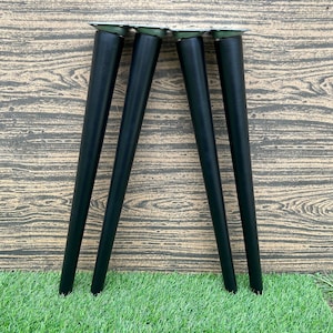 Set of 4 Mid Century Wooden Furniture Legs - Customizable Sizes ...